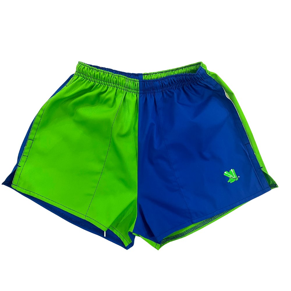 Blackjack Shorts - Cobalt/Lime – Dust N Boots